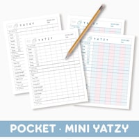 Printable Color Yahtzee Scoring Cards (6" X 9") - Etsy