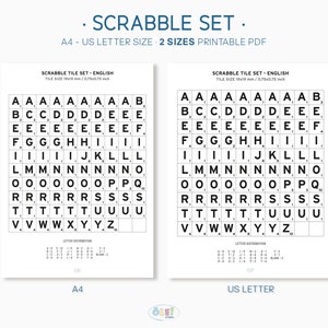 Classic Scrabble Set Gameboard, Tiles & Scorecards| English Scrabble ...
