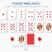 Classic 56 Poker Playing Mini Cards | Printable PDF | Png Svg Files ...