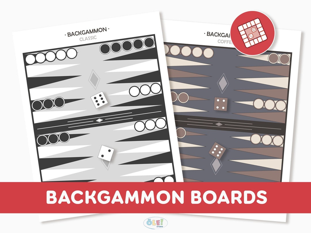 Classic and Color Backgammon Gameboards & Tokens Backgammon - Etsy