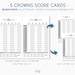 5 Crowns Scorecard | Crowns Scoresheet Printable PDF | Card Game | A4 ...