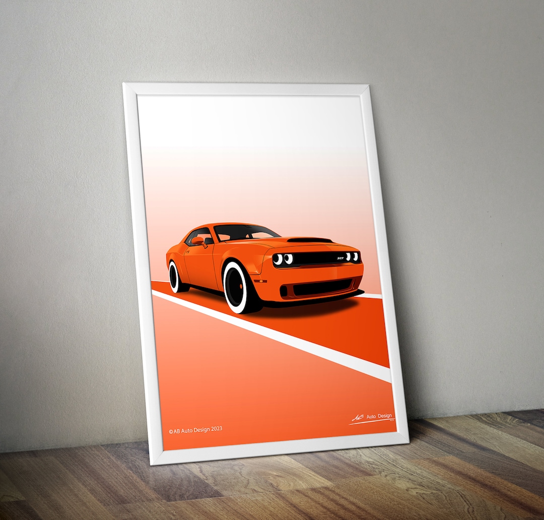 Dodge Challenger Hellcat Poster - Etsy