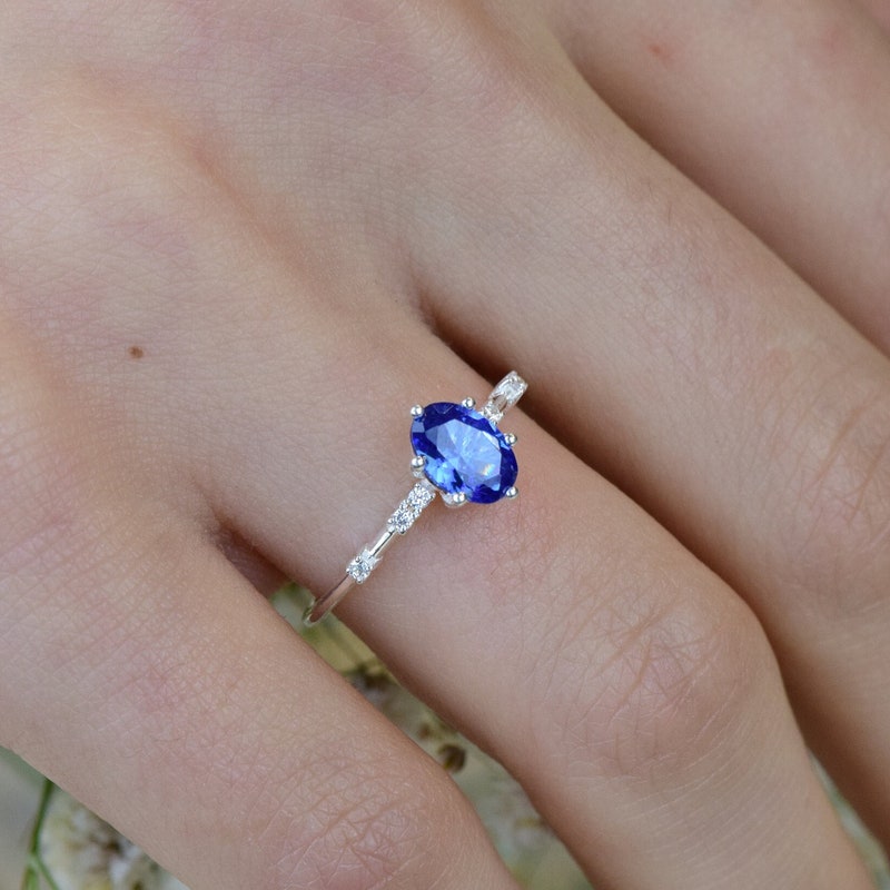 Tanzanite Engagement Ring - Etsy