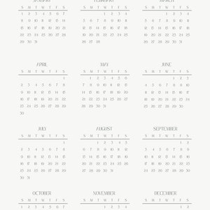 Printable Wall Calendar 2023 / Digital Calendar PDF Size 24cmx35cm ...