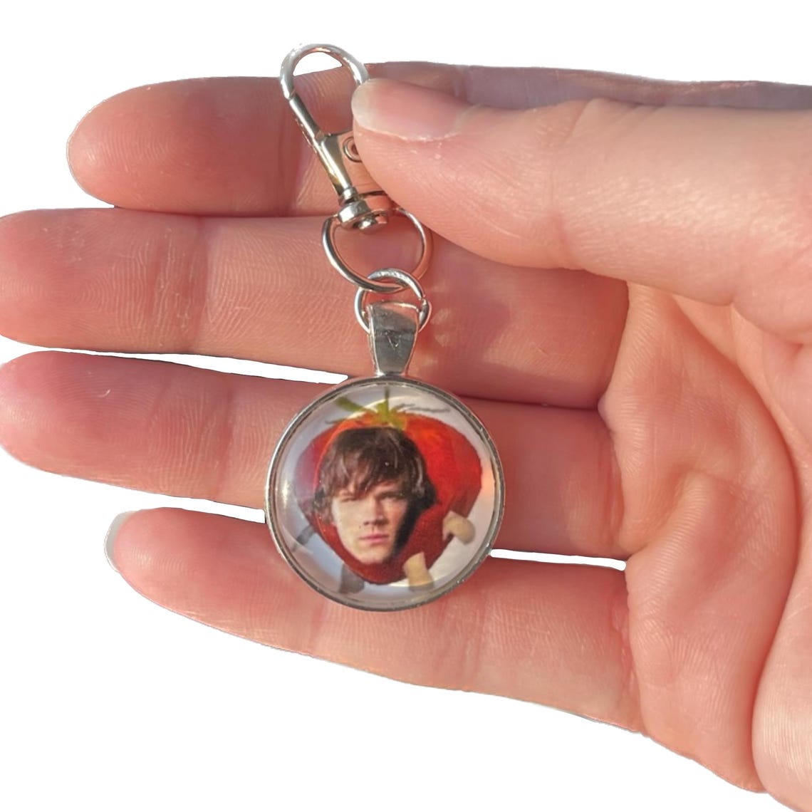 Strawberry Sam Keychain - Etsy