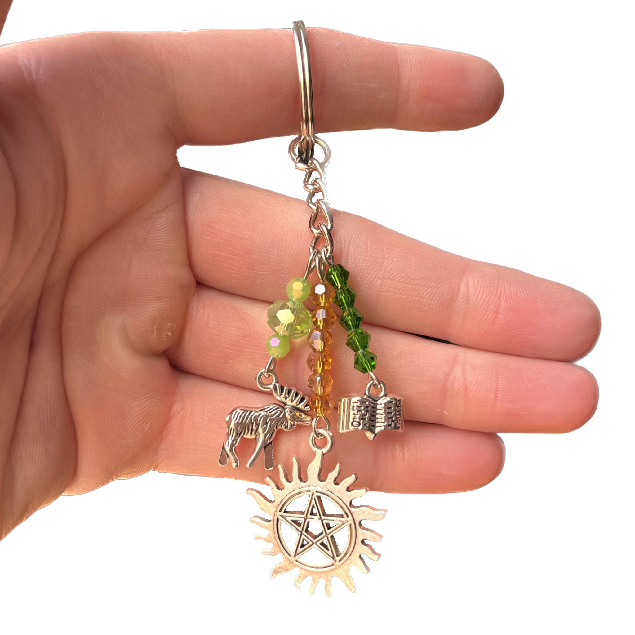 Sam Winchester “moose” Keychain/car Charm - Etsy