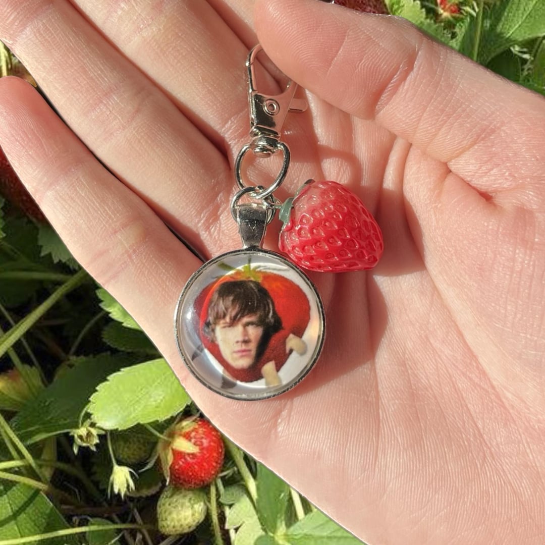Strawberry Sam Keychain - Etsy