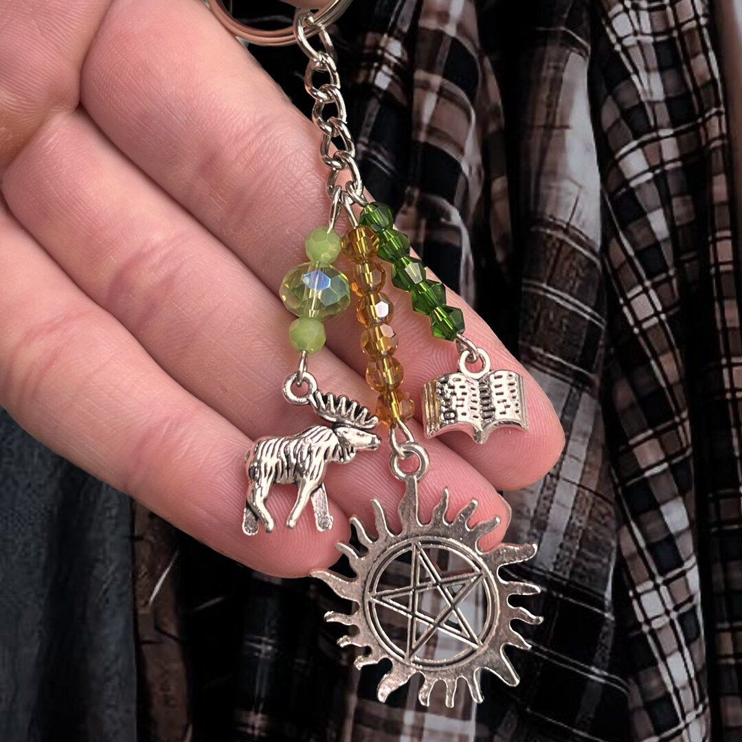 Sam Winchester “moose” Keychain/car Charm - Etsy