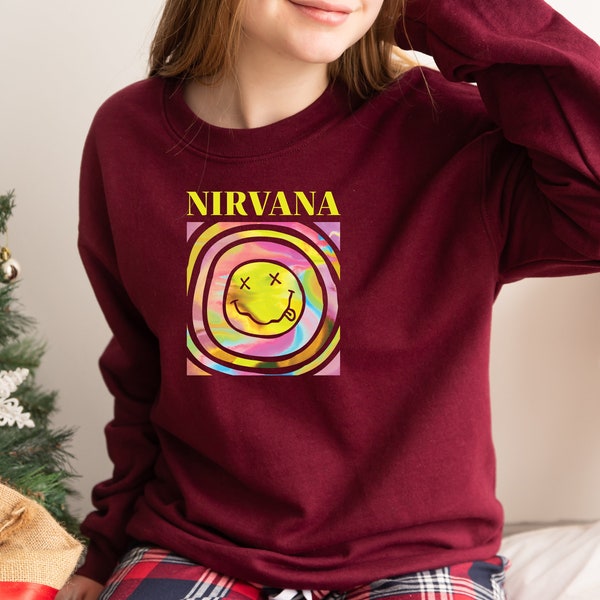 Preppy Nirvana Sweatshirt - Etsy