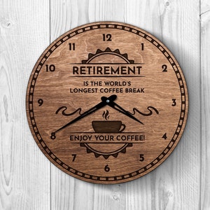 Retirement Clocks for Men, Retirement Gifts for Men, Funny Retirement ...