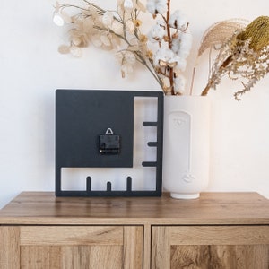 Wooden Modern Clock, Boho Wall Clock,rustic Wall Clock, Loft Wall Clock ...