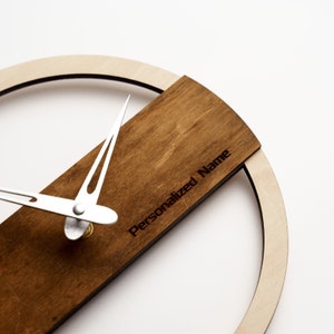 Personalized Wall Clock, Name Clock, Custom Wall Clock, Minimalist Wall ...
