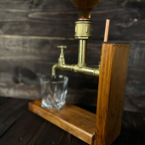 Steampunk Alcohol Dispenser, Whiskey Dispenser, Alcohol Dispenser, Wood ...