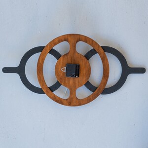 Horizontal Clock, Large Wall Clock, Wall Clock Modern, Geometric Wall ...