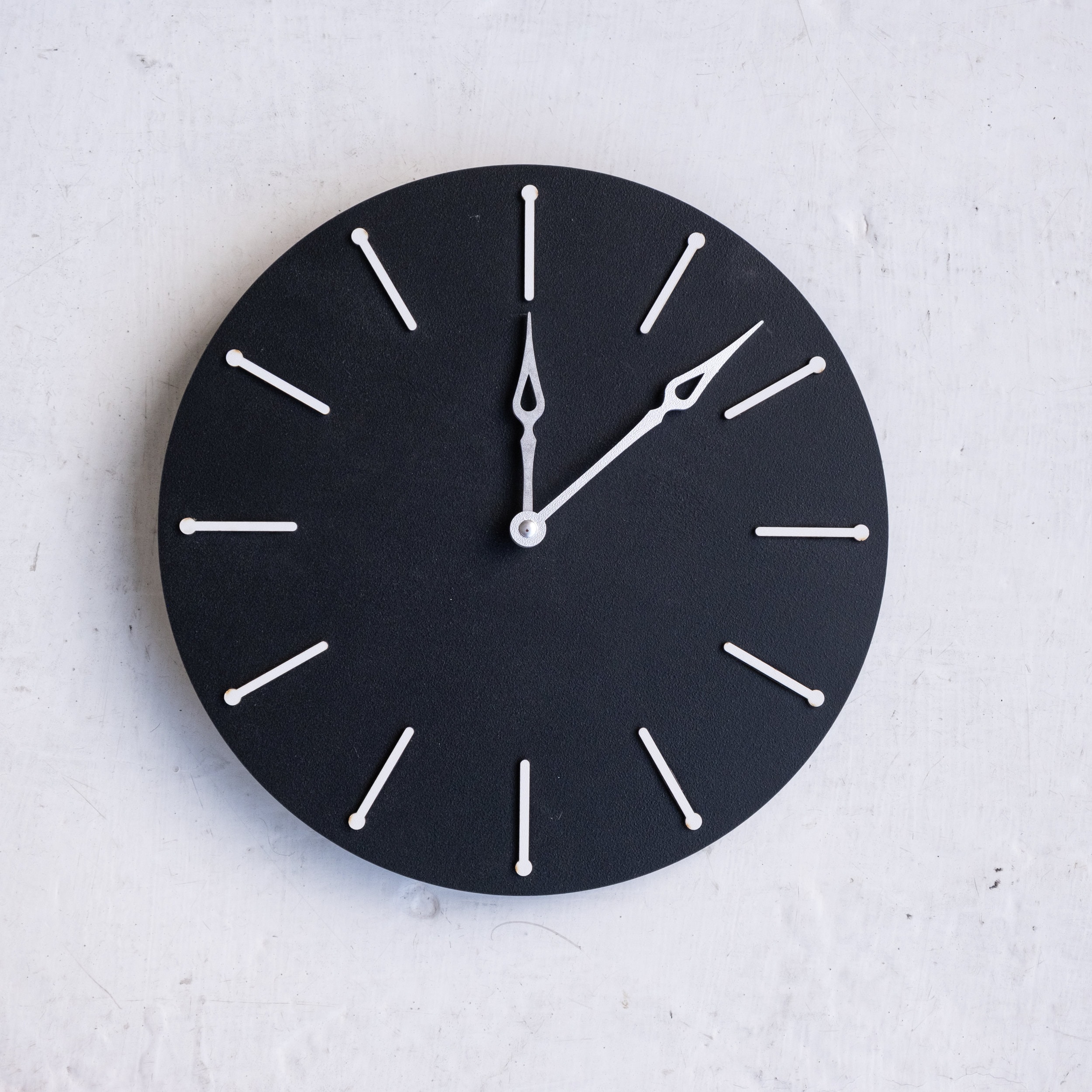 Black Wall Clock, Minimalist Wall Clock, Modern Wall Clock Large ...