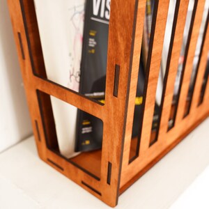 Magazine Rack Table, Wooden Magazine Holder, Magazine Holder Floor ...