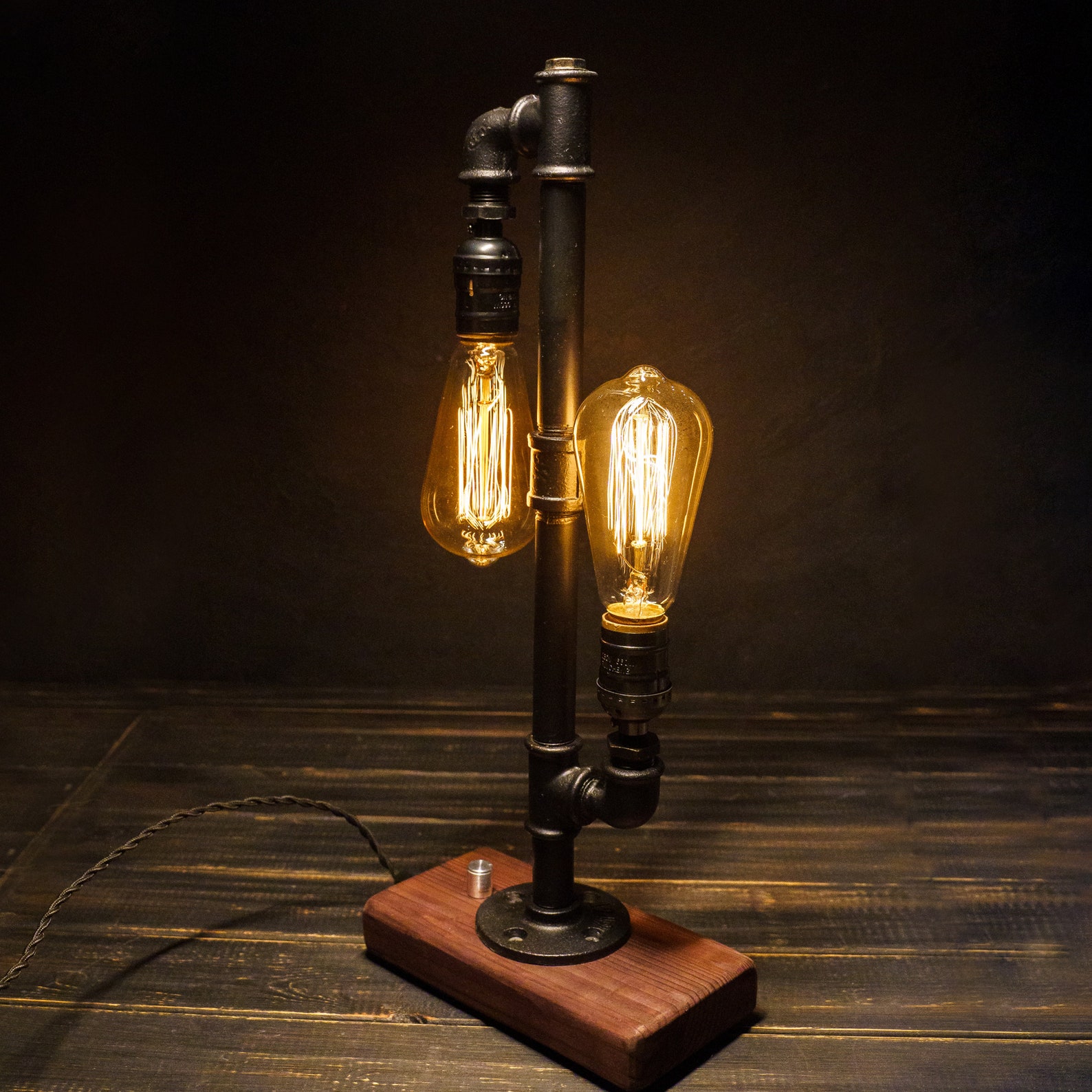 Steampunk Lamp Edison Table Lamp Desk Lamp Pipes Lamp - Etsy