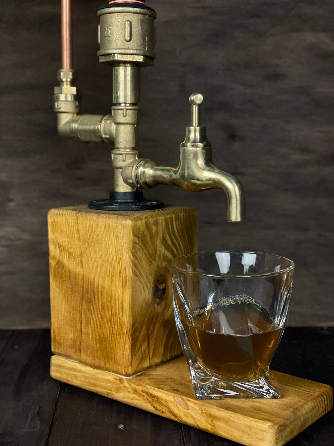 Whiskey Tap, Liquor Dispenser Wood, Liquor Pourer, Alcohol Dispenser ...
