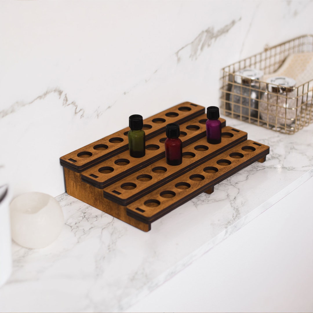 Wooden Essential Oil Holder, Essential Oil Display, Essential Oil Rack ...