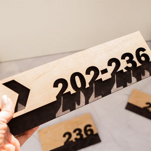 Apartment Number Sign, Suite Number Sign, Unit Number Sign, Hotel Room ...