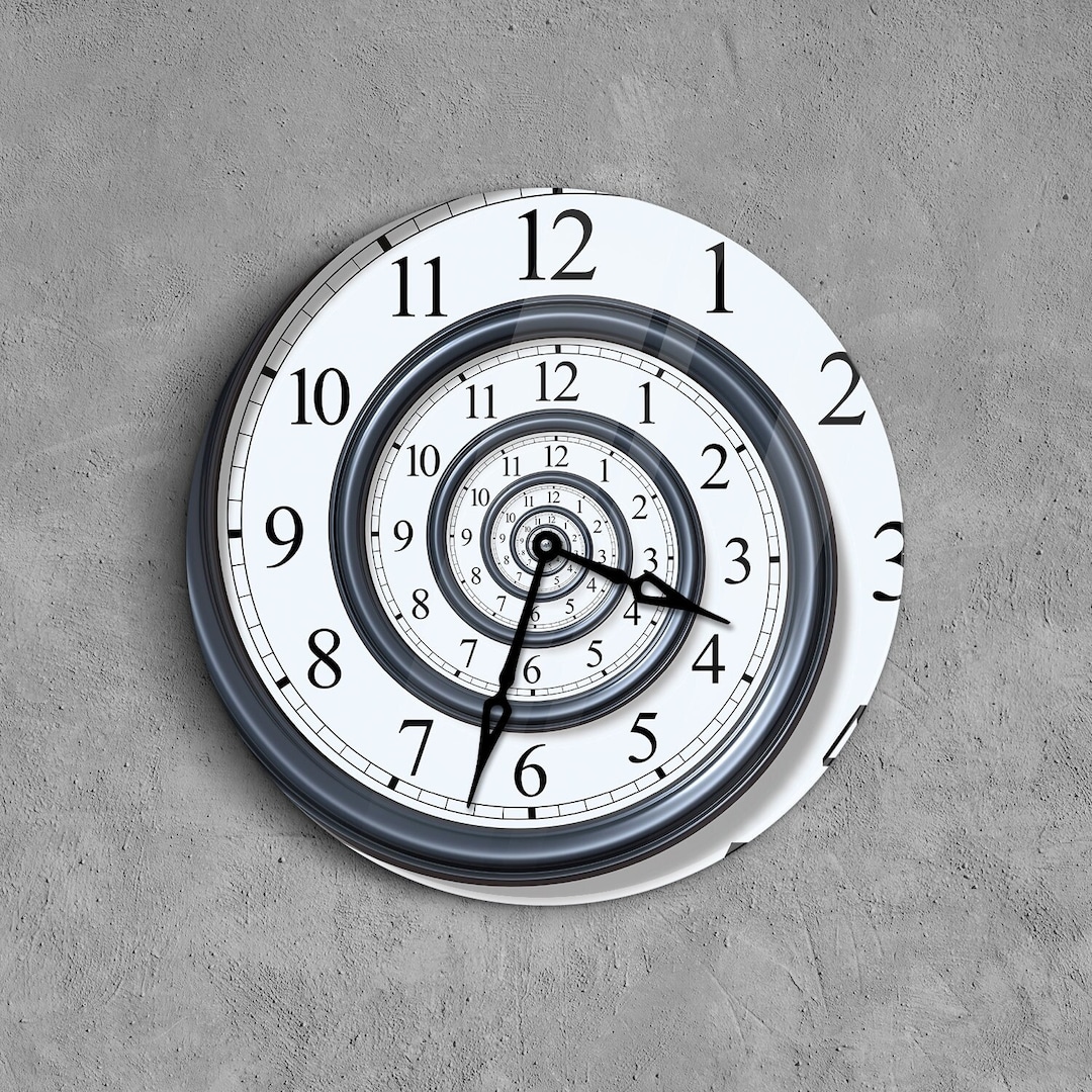 Time Travel Clock, Doctor Who Clock, Spiral Clock, Movie Wall Clock ...