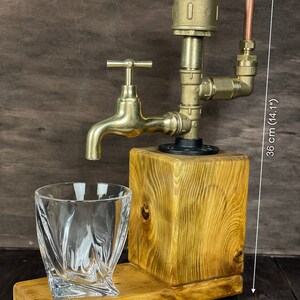 Steampunk Alcohol Dispenser, Alcohol Dispenser, Wood Drink Fountain ...