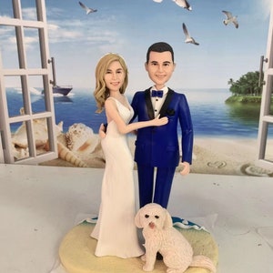 Custom Cake Topper Figure Wedding, Personalized Wedding Cake Topper ...
