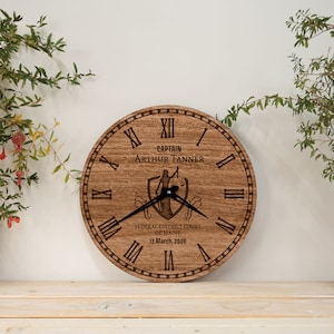 Judge Clock, Personalized Wood Clock, Custom Wall Clock, Gift for Judge ...