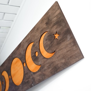 Moon Phase Wall Decor, Moon Phase Wall Hanging, Celestial Wall Art ...