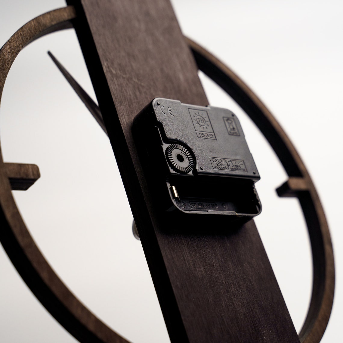 Minimalist Clock Wood Modern Table Clock Wood Tabletop - Etsy