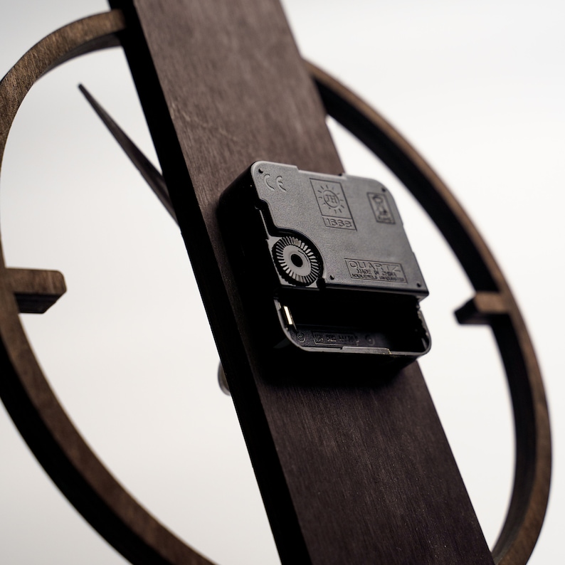 Minimalist Clock Wood, Modern Table Clock, Wood Tabletop Clock, Table ...