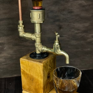 Steampunk Alcohol Dispenser, Alcohol Dispenser, Wood Drink Fountain ...