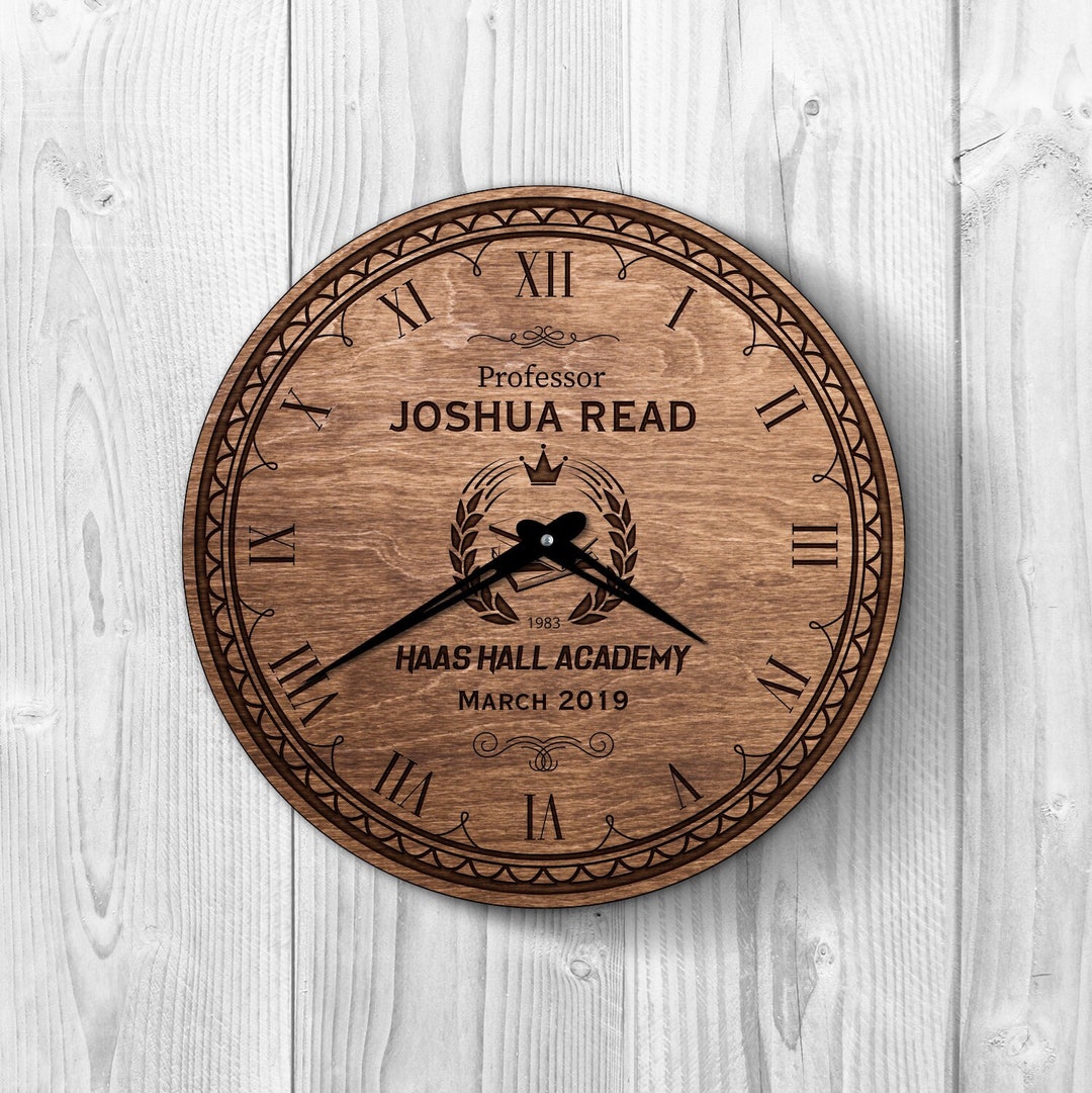 Gift for Professor Graduation Clock, College Professor Gifts ...