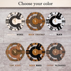 Modern Wall Clock Unique, Abstract Wall Clock, Clock Wall Decor, Men ...