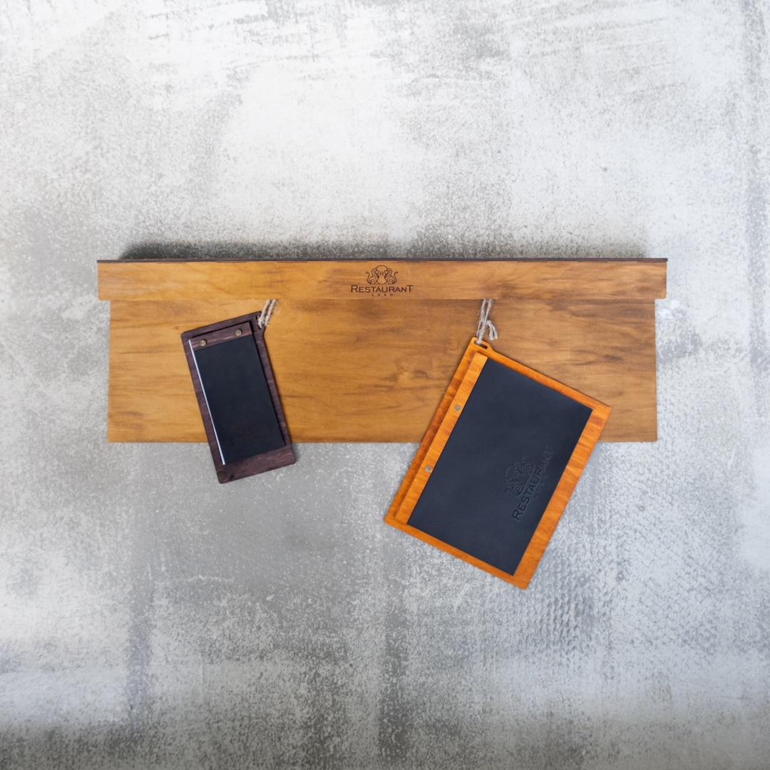 Menu Holder for Wall, Menu Wall Rack, Menu Wall Organizer, Menu Wall ...