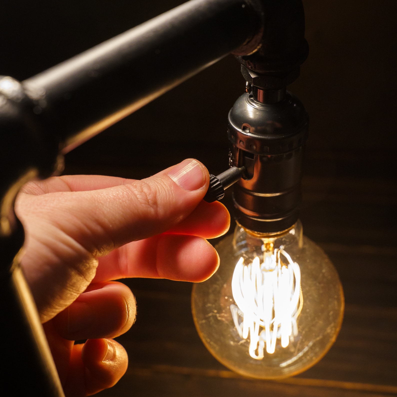 Edison Desk Lamp, Steampunk Table Lamp, Table Lamp, Industrial Table ...