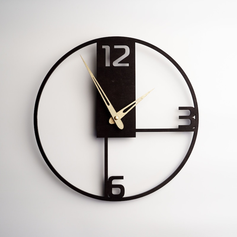 Modern Wall Clock - Etsy