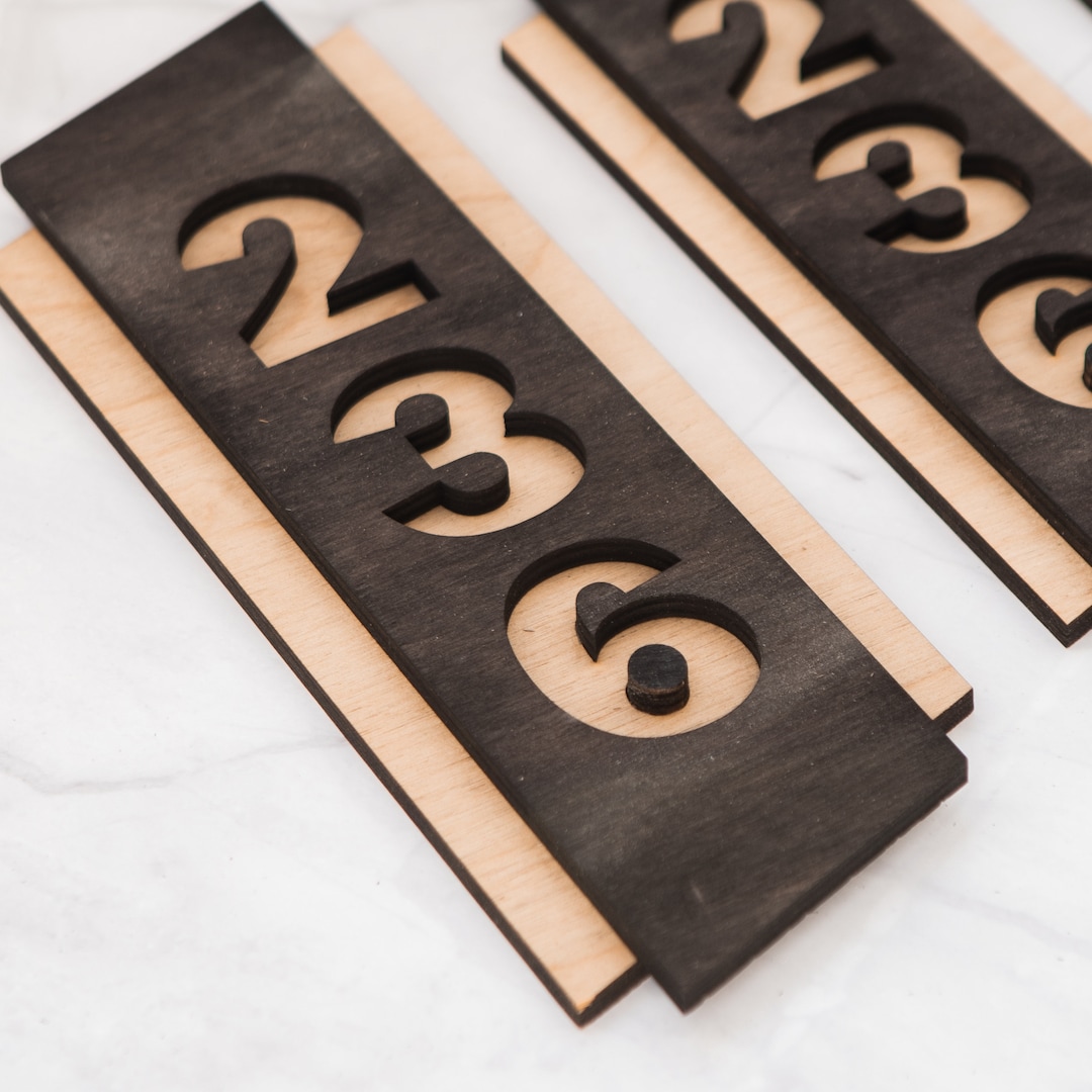Apartment Number Sign Apartment Door Sign Hotel Room Signs - Etsy
