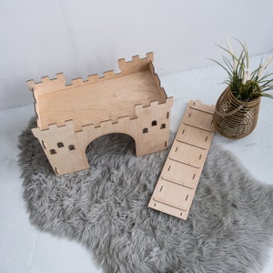 Rabbit House Castle, Rabbit House Indoor, Rabbit Castle House, Bunny ...