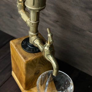 Steampunk Alcohol Dispenser, Alcohol Dispenser, Wood Drink Fountain ...
