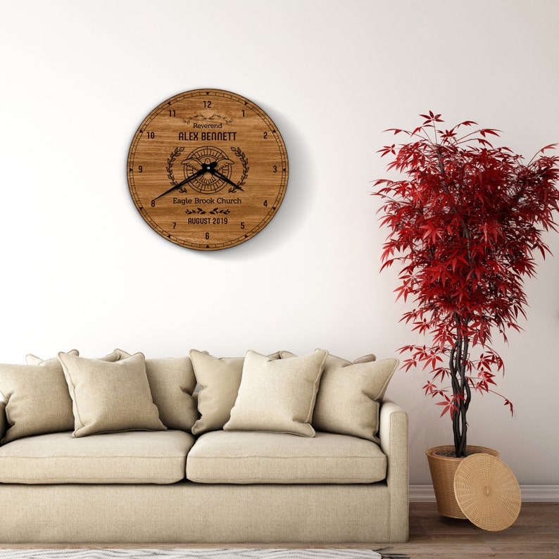 Pastor Leaving Clock, Pastor Wall Clock, Pastor Thank You Gift ...