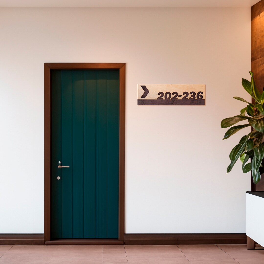 Apartment Number Sign, Suite Number Sign, Unit Number Sign, Hotel Room ...