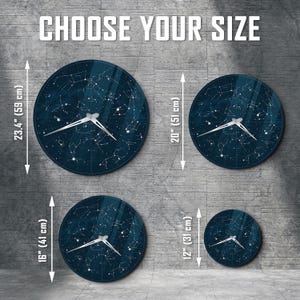 Astronomical Wall Clock, Acrylic Wall Clock, Zodiac Clocks, Celestial ...