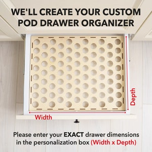 Nespresso Pod Custom Drawer Holder, Nespresso Capsule Organizer ...