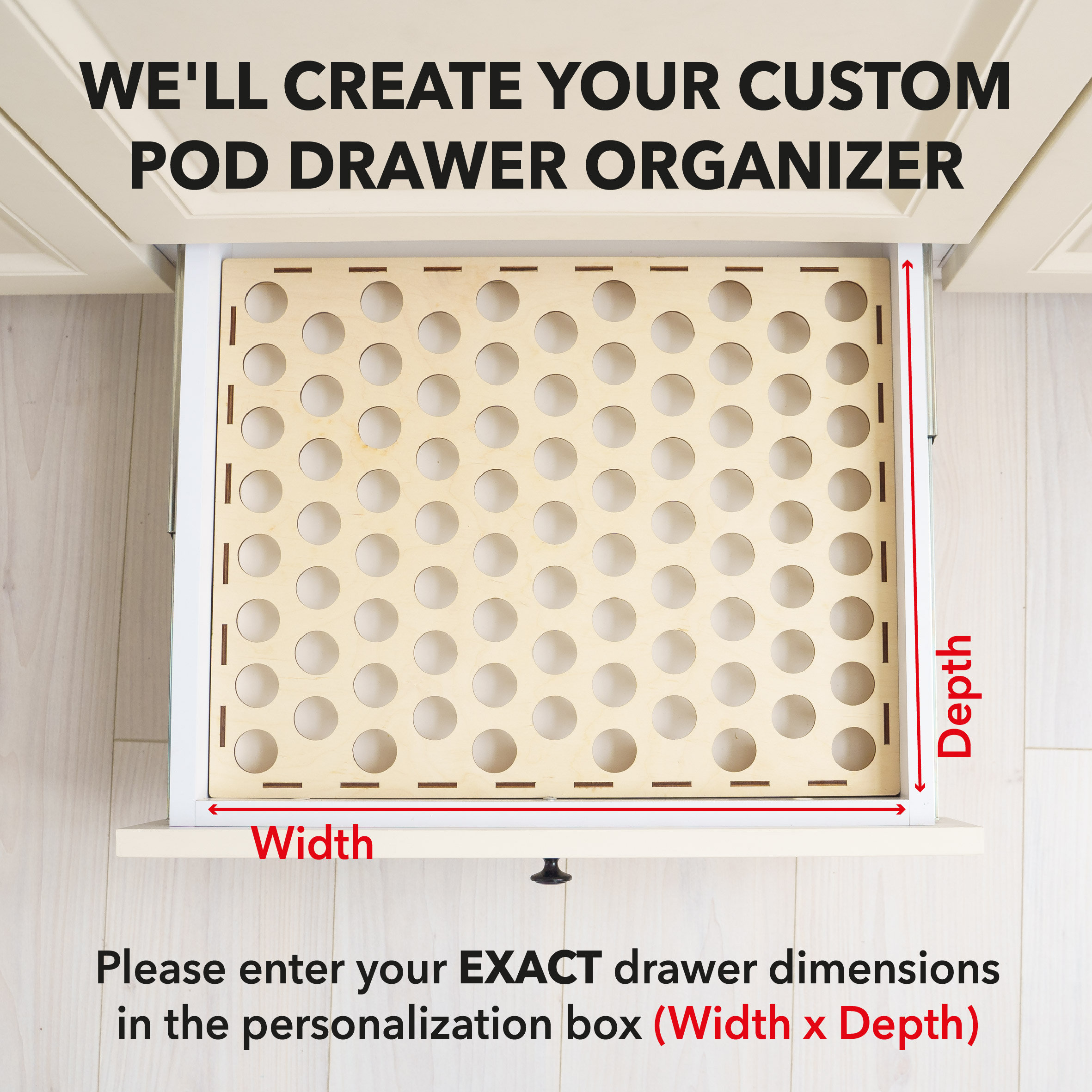 Nespresso Pod Custom Drawer Holder Nespresso Capsule - Etsy