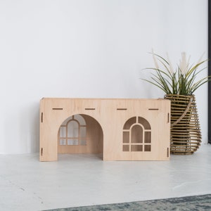 Wooden Rabbit House, Indoor Rabbit House, Rabbit Corner House, Cat ...