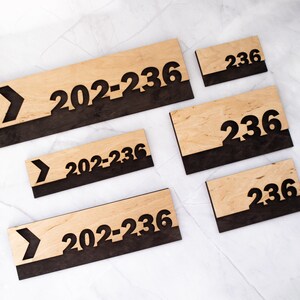 Apartment Number Sign, Suite Number Sign, Unit Number Sign, Hotel Room ...