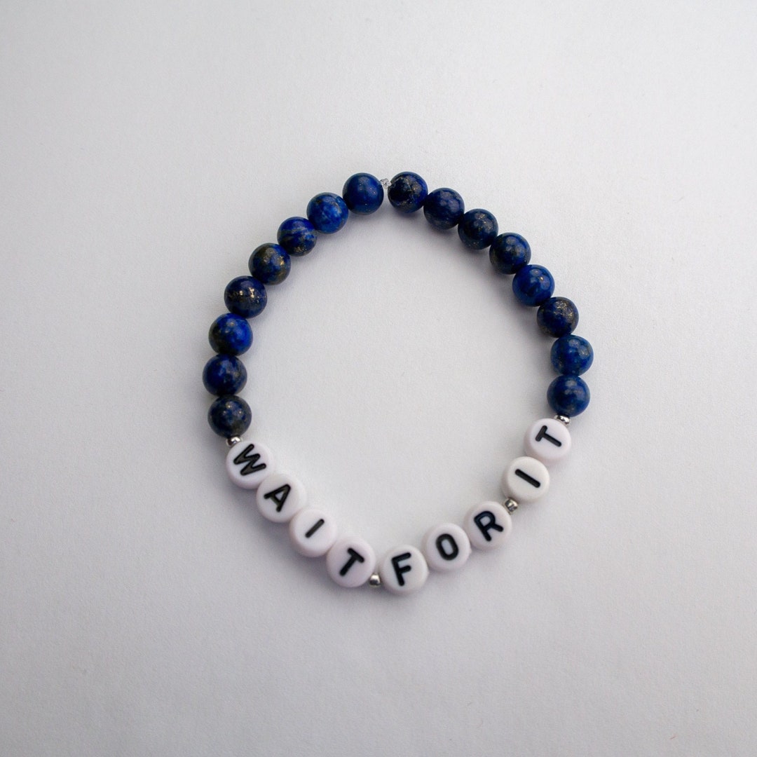 Wait for It Bracelet Hamilton Musical Songs Handmade to Order With 6mm ...