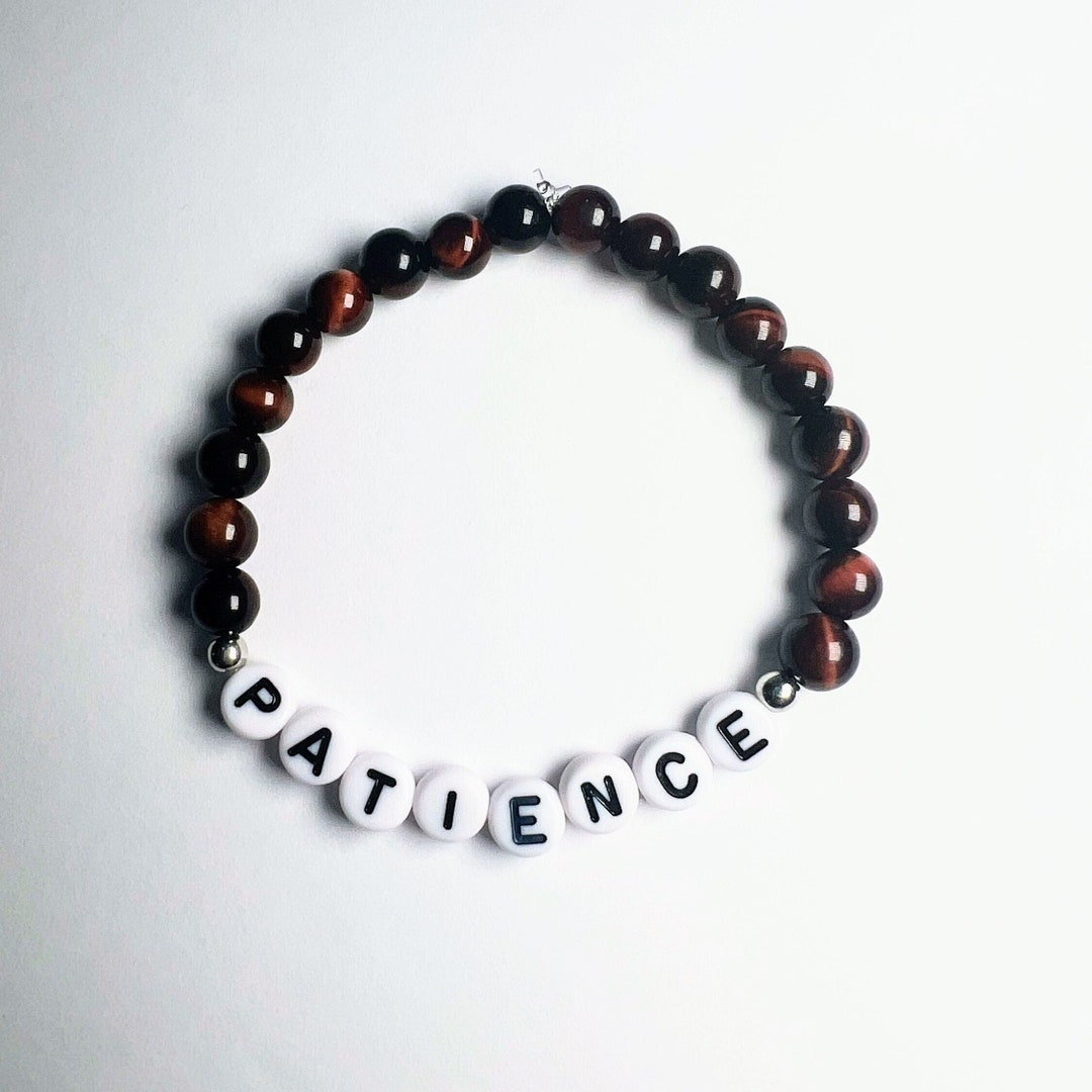 Patience Bracelet 6mm Tigers Eye Gemstones Great Gift Idea for the ...