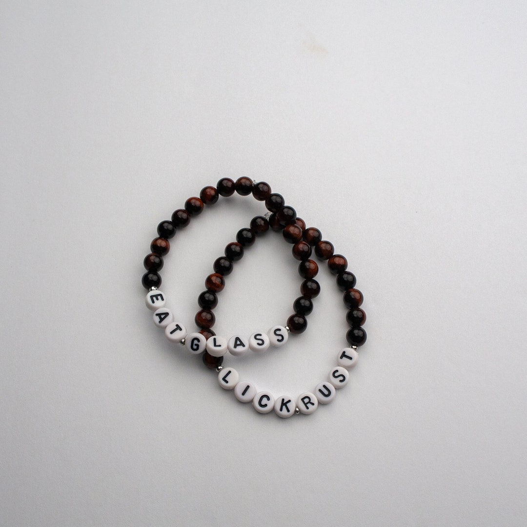 Eat Glass & Lick Rust Friendship Bracelets - Made With 6mm Tigers Eye ...